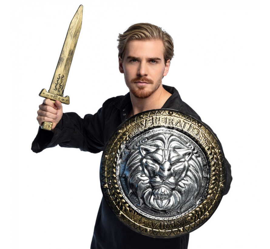 Ridder schild met ridder zwaard - Partycorner.nl