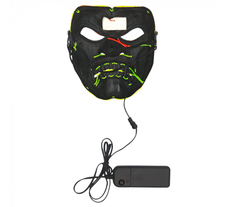 LED masker samurai vechter - Partycorner.nl