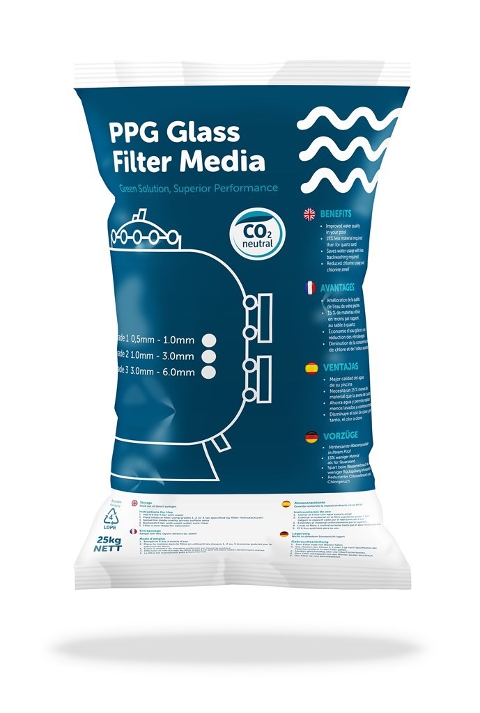 PPG Glass Filter Media graad 3