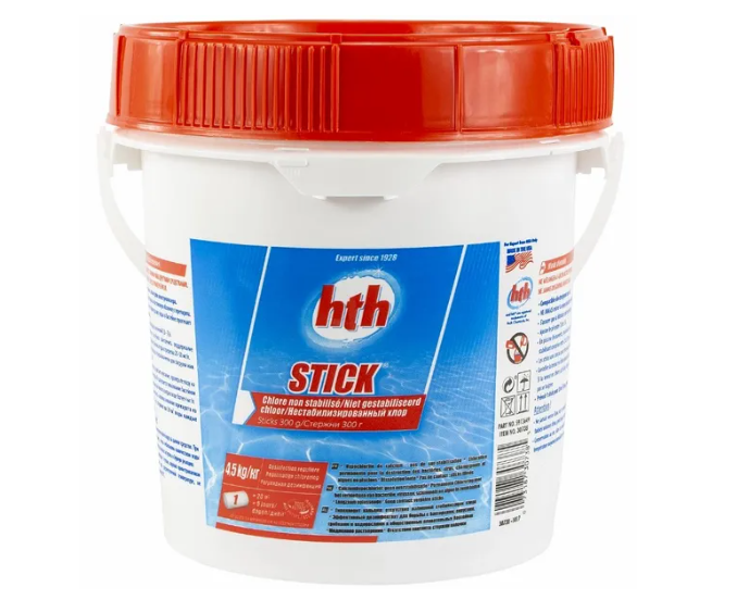 HTH Stick d'hypochlorite de calcium 300 gr 4,5kg non stabilisé