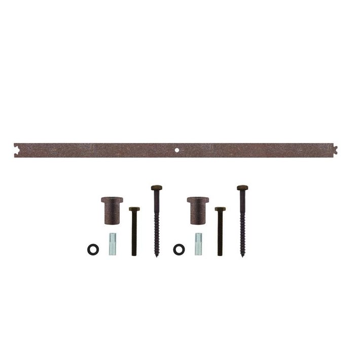 Intermediate rail 90cm sliding door system antique | Deurklinkenshop