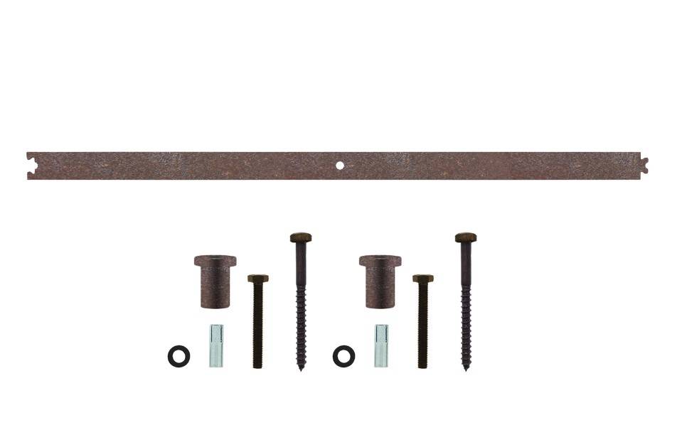 Intermediate rail 90cm sliding door system antique | Deurklinkenshop