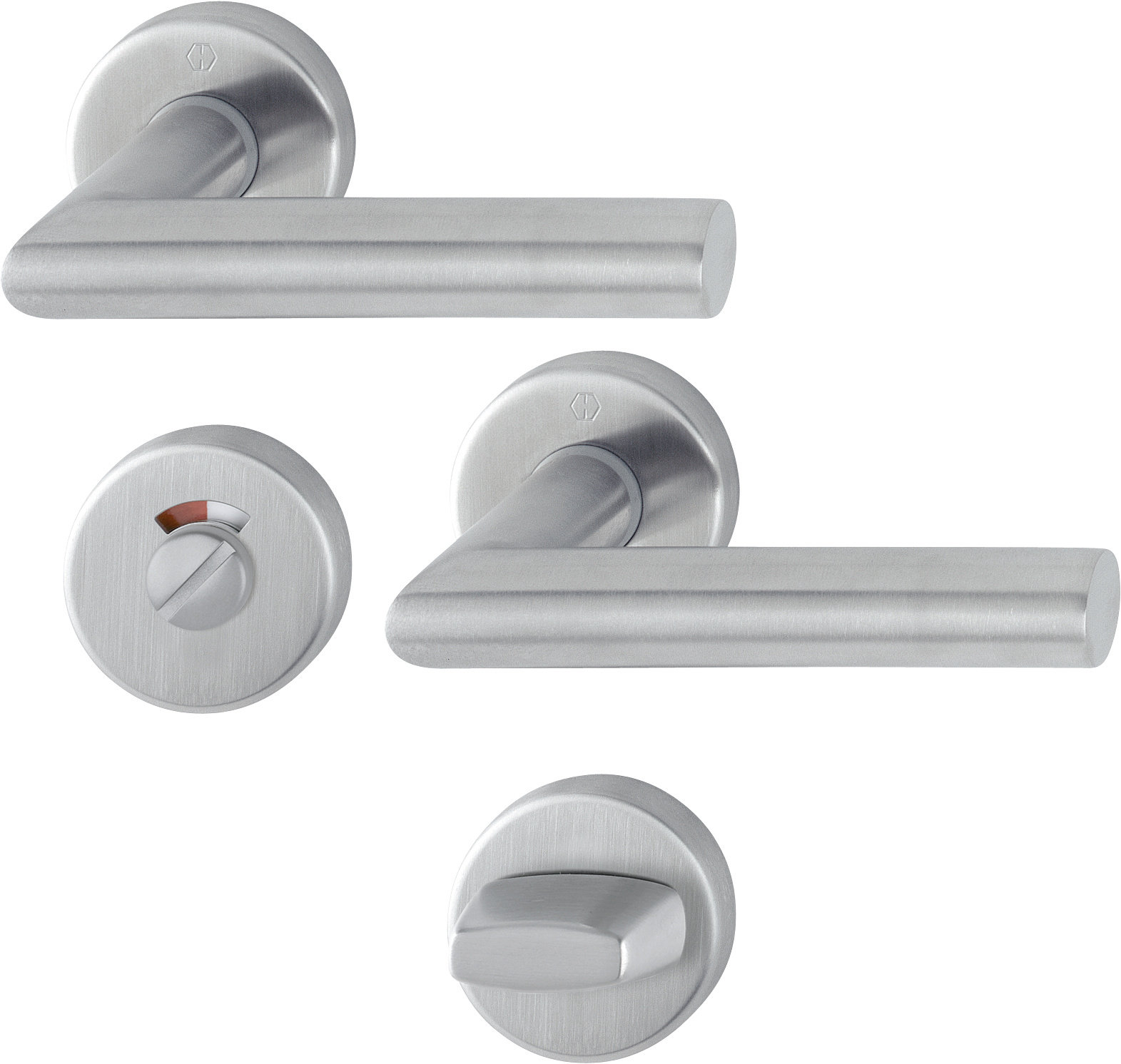 Poignée de porte Amsterdam Hoppe en acier inoxydable avec serrure de ...