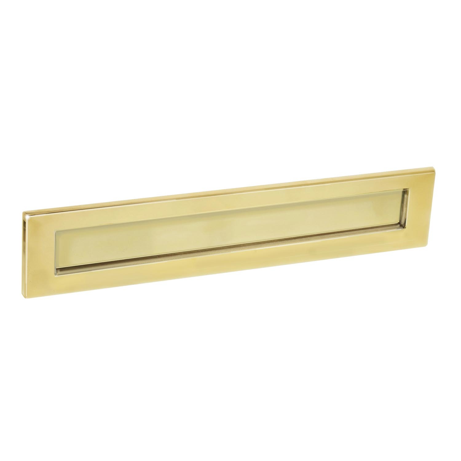Intersteel Letterbox with spring brass lacquered | Deurklinkenshop
