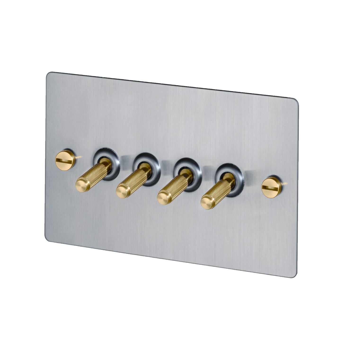 4g toggle switch / steel / buster+punch | Deurklinkenshop