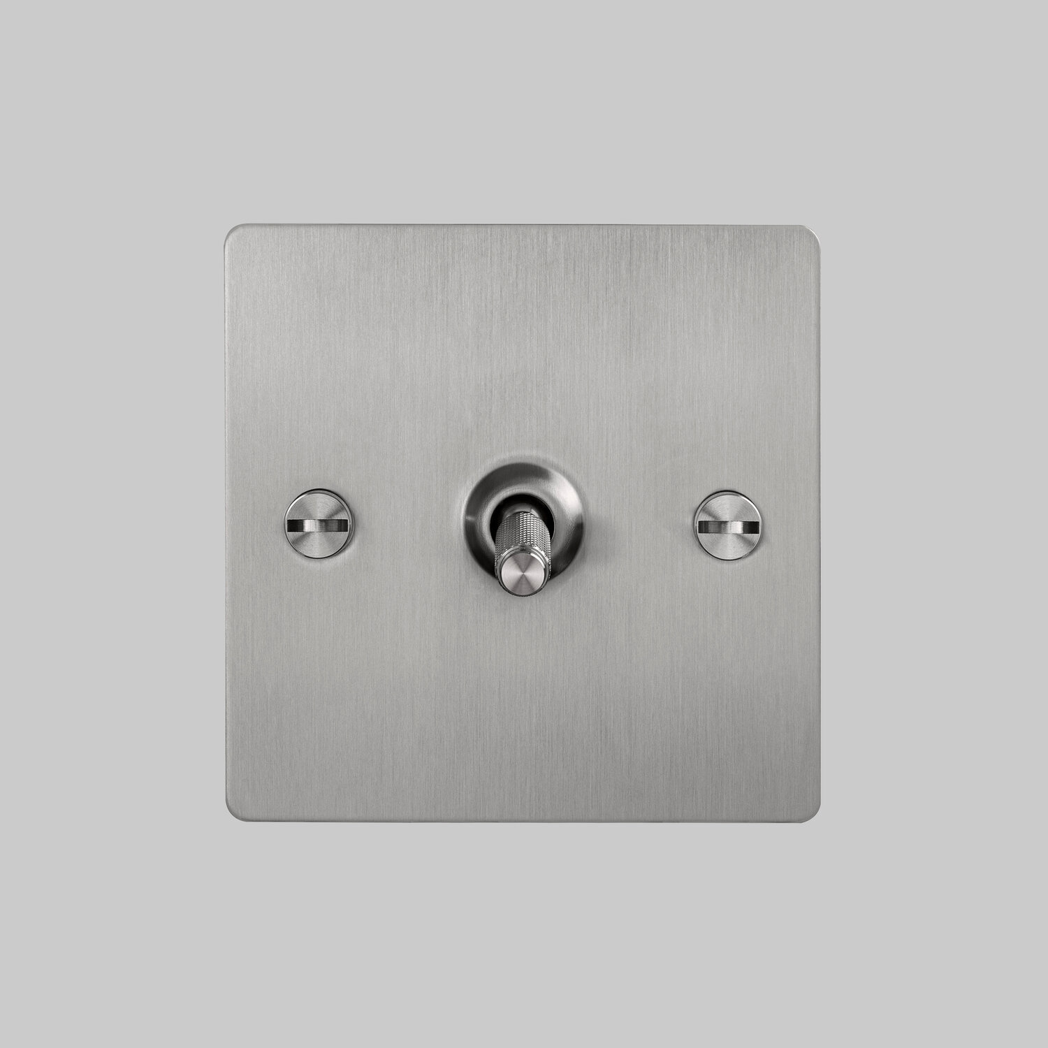 1g intermediate toggle switch / steel | Deurklinkenshop