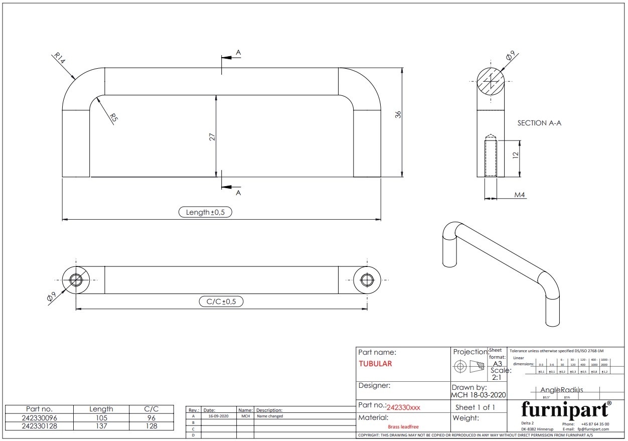 Looking for a beautiful brass polished U-shaped furniture handle ...