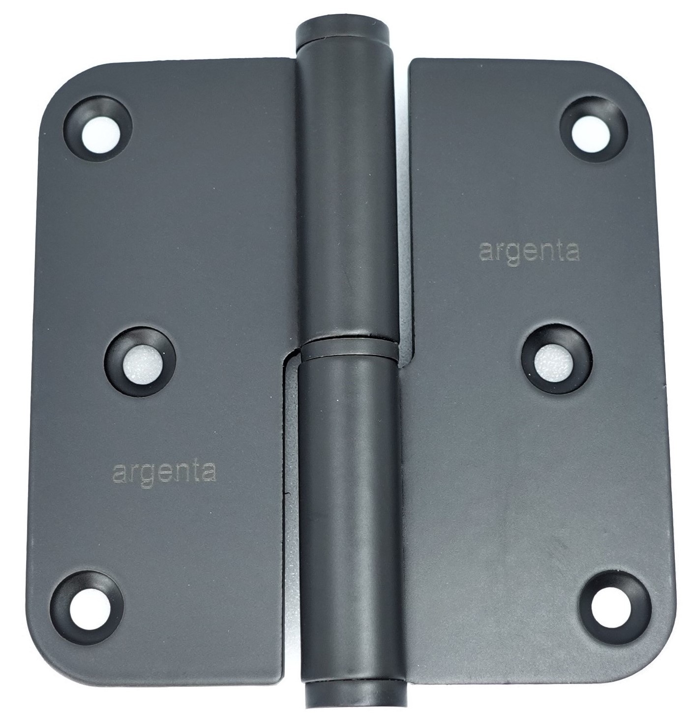 Charnière en acier inoxydable noir Argenta 80x80x2.5mm | Deurklinkenshop