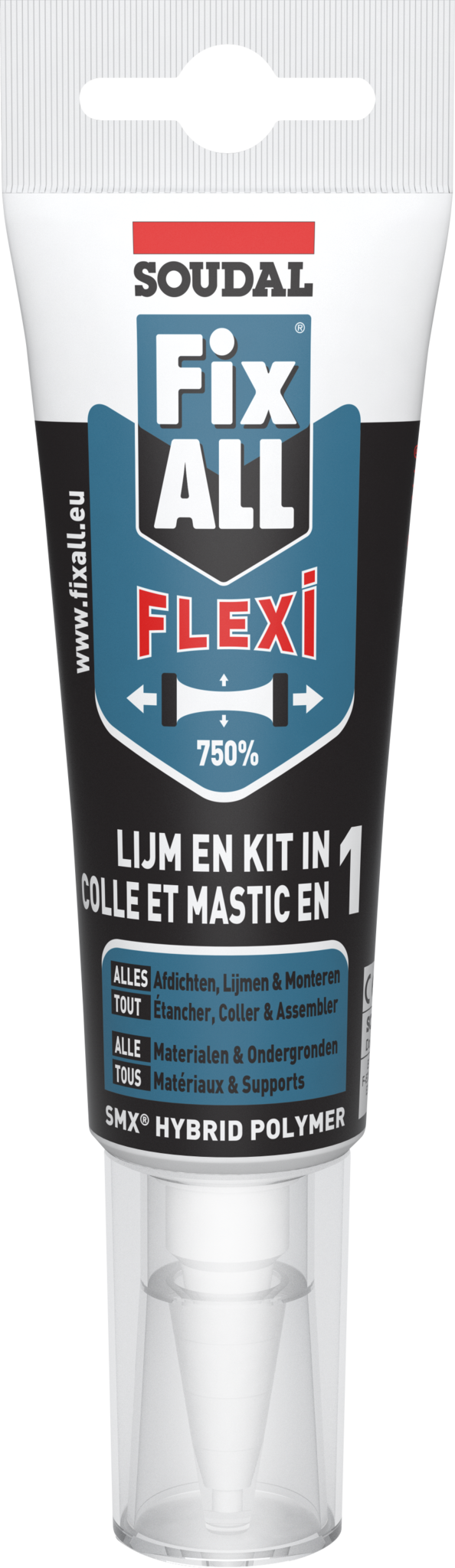 You can glue on all surfaces with Soudal's Fix All Flexi! | Deurklinkenshop