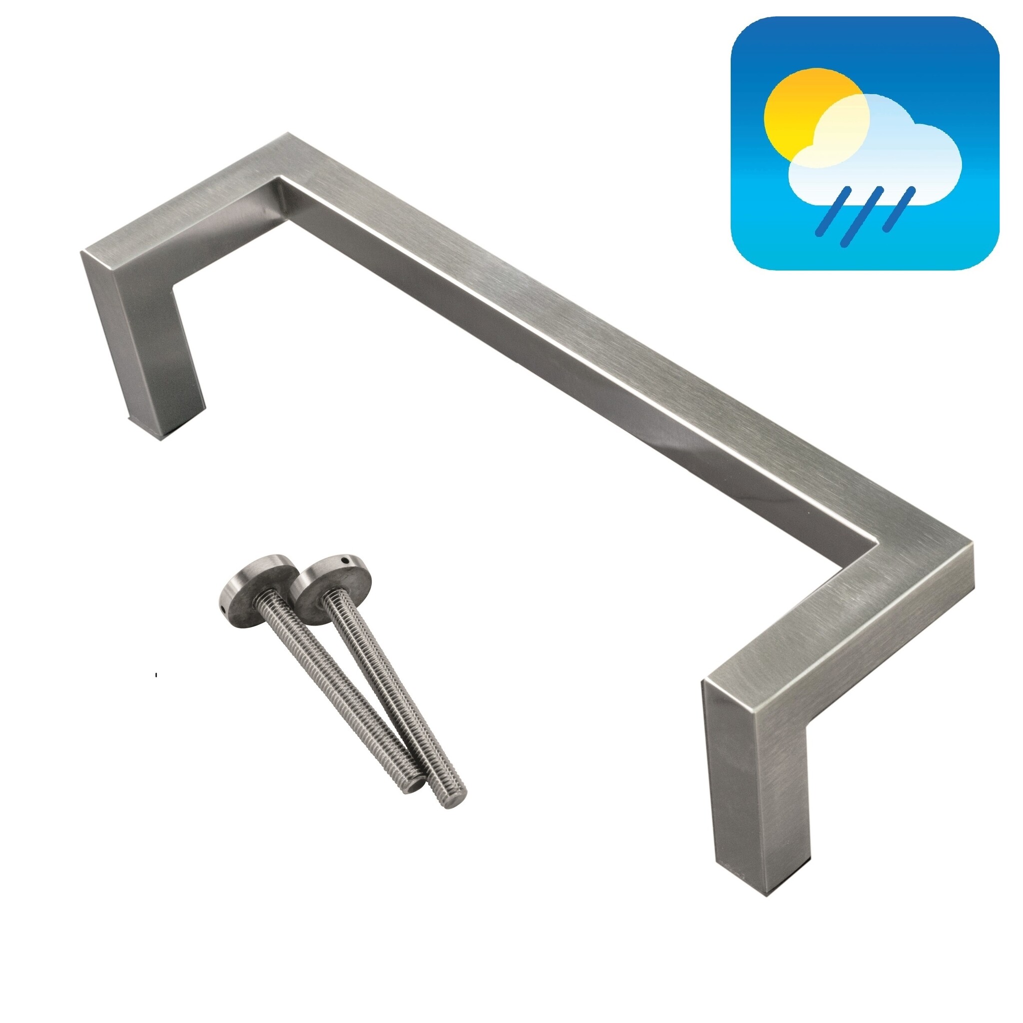 Beautiful door handle at an angle of 90° for outside! | Delivered ...