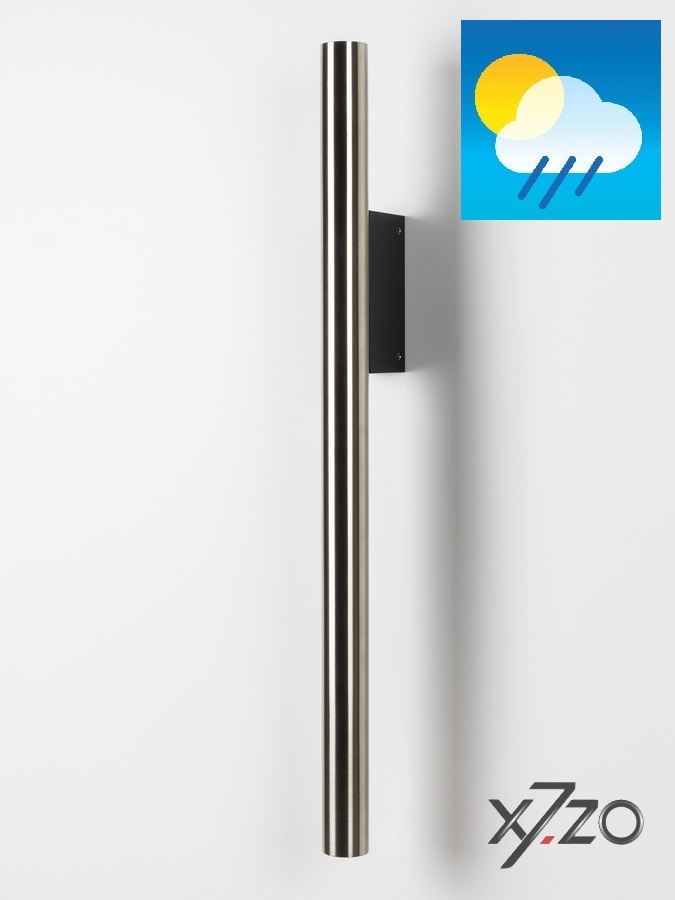 Enkele rvs design deurgreep z41 bs - 30/80/500mm | Deurklinkenshop