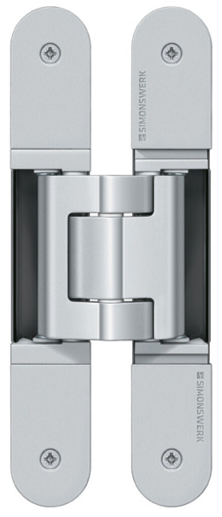 Hinge Simonswerk Tectus TE 540 3d 120 kg aluminum look F1 | Deurklinkenshop