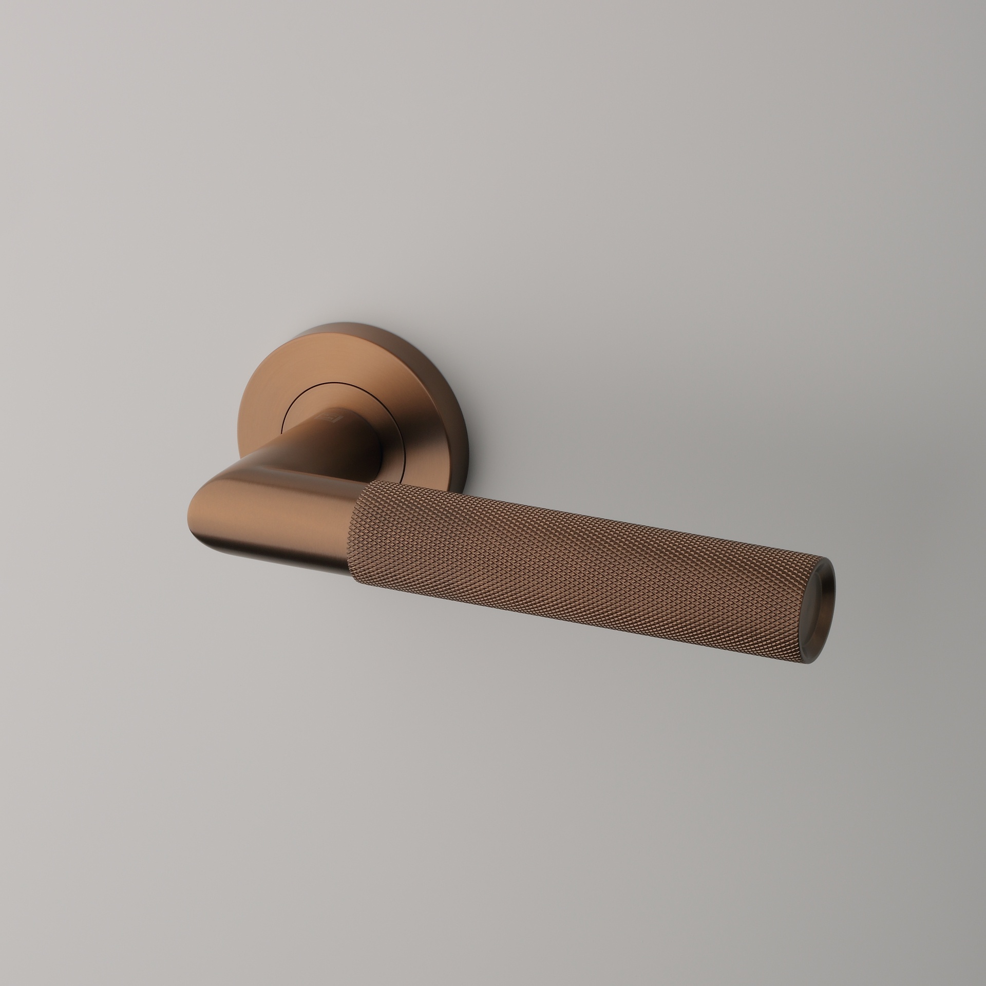 Door handles OVAL 1742 pro 8mm Class 4 - matt copper door fittings ...