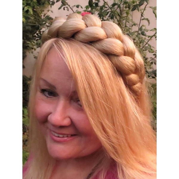 braid braided hair piece natural waves custom color hair extension all ...