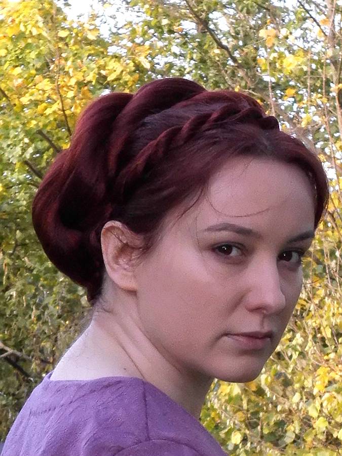 Medieval Rose Bun Updo Chignon Hair Bun all hair colors MAGIC TRIBAL ...