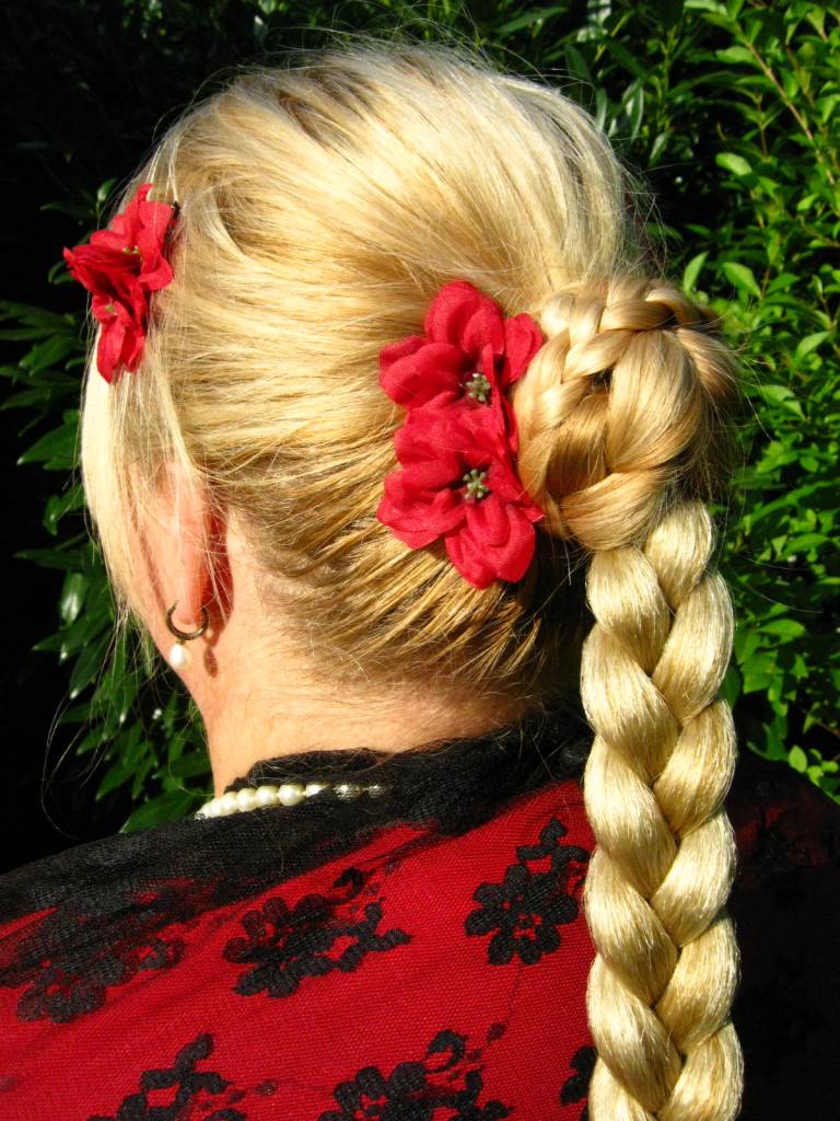 Zopf maßgefertigt Haarzopf geflochten Haarteil gewellt Haarverlängerung ...