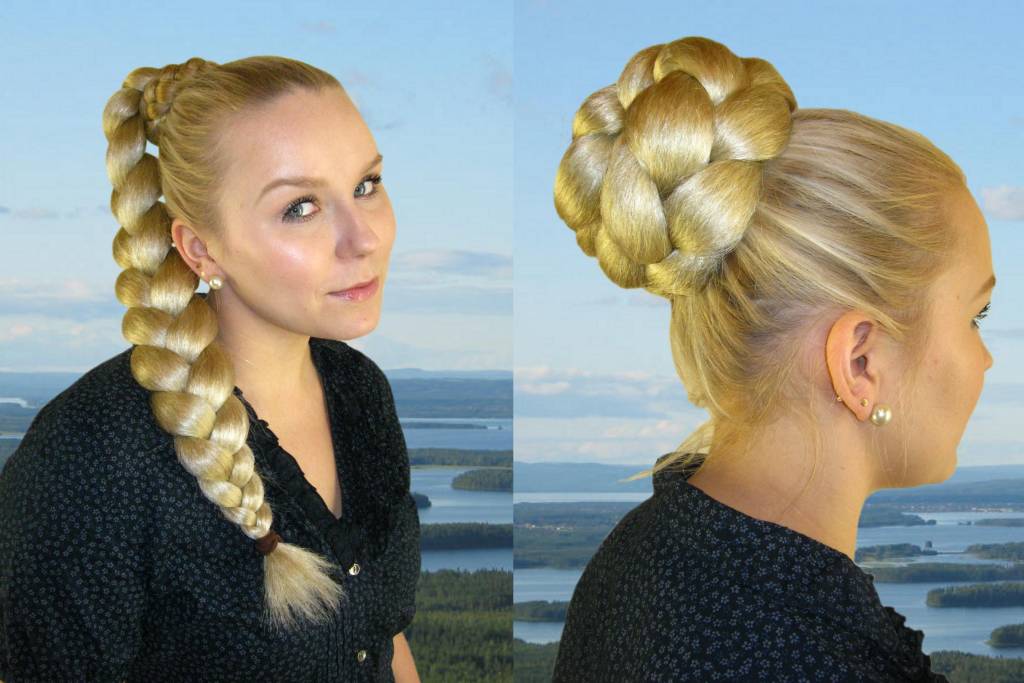 Hair bun chignon hair piece, custom color hair extension MAGIC TRIBAL ...