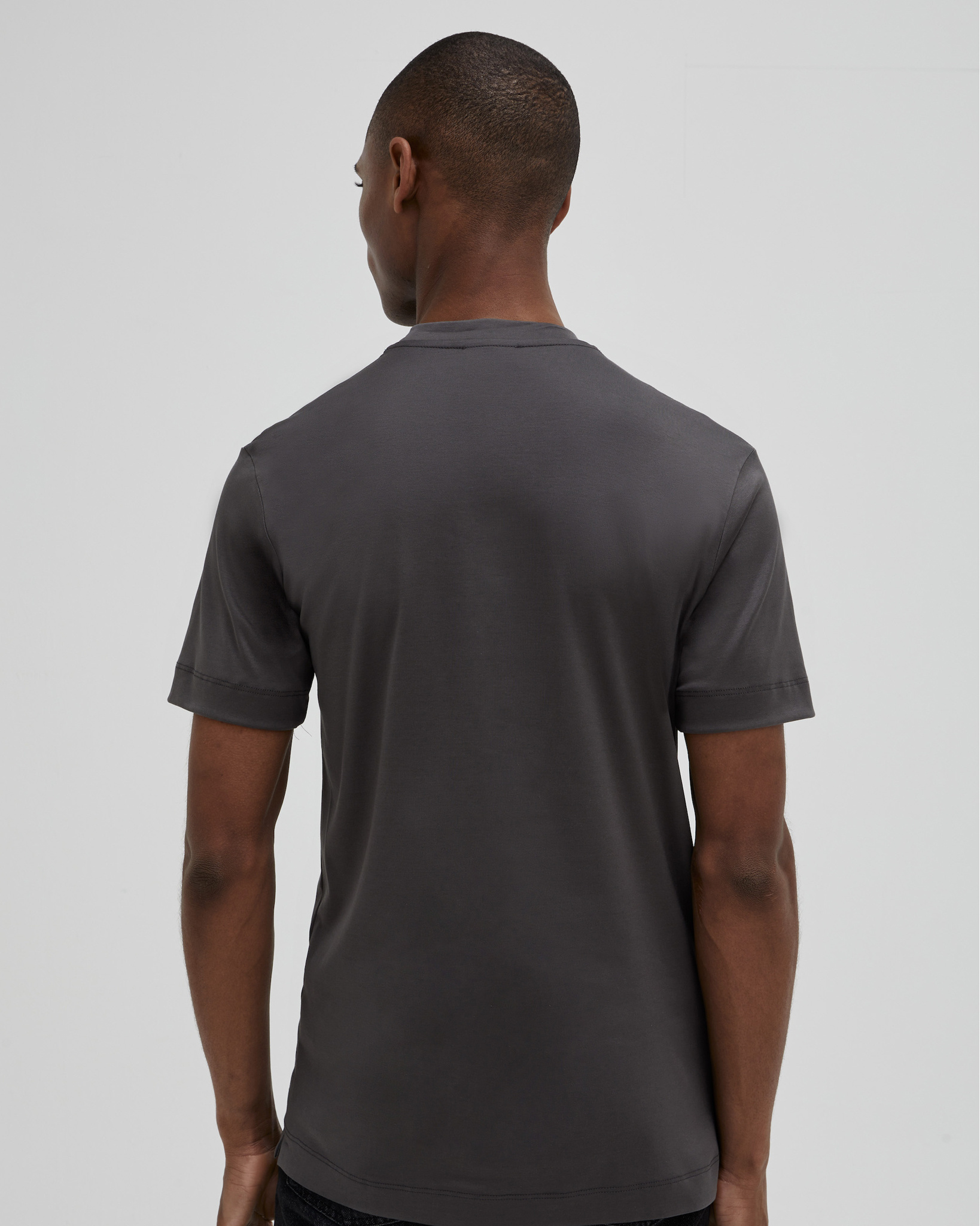 Valenza Interlock Supima T-Shirt dark grey - Beachim