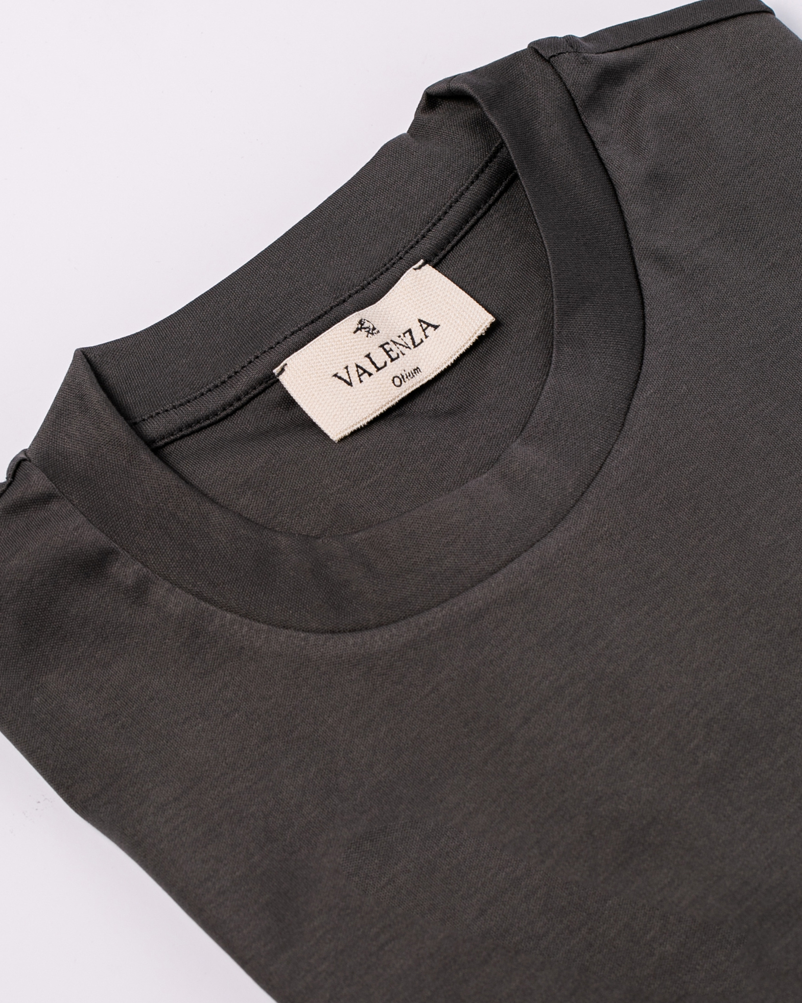 Valenza Interlock Supima T-Shirt dark grey - Beachim