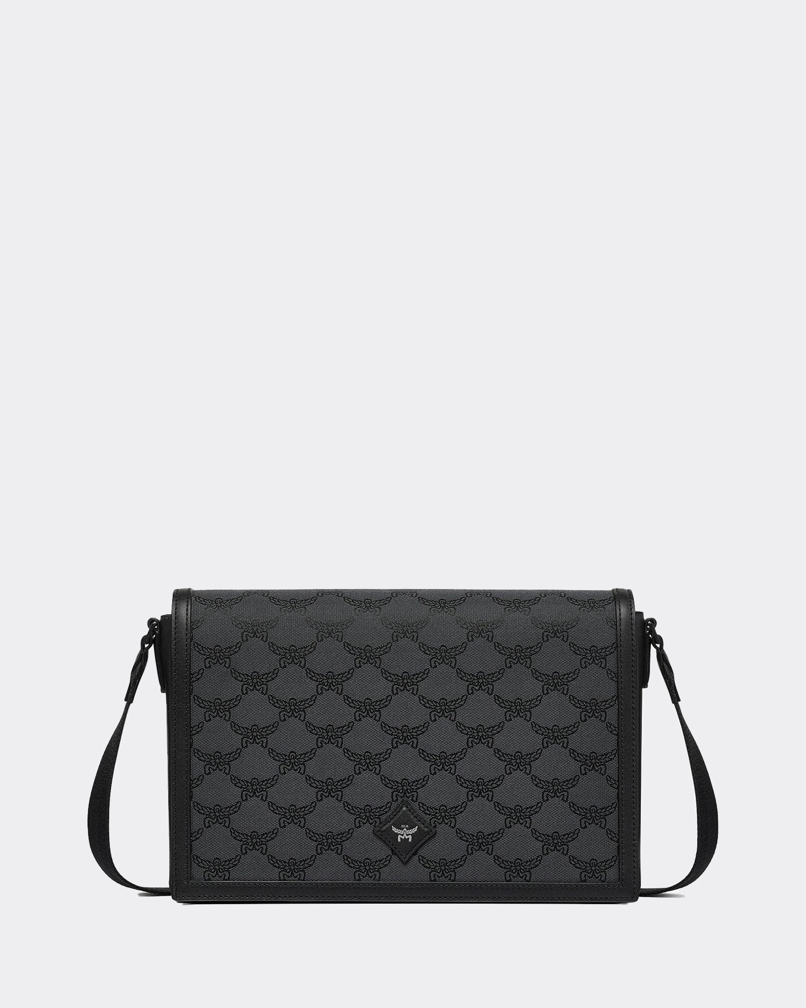 MCM Worldwide Himmel Messenger Bag Dark Grey - Beachim