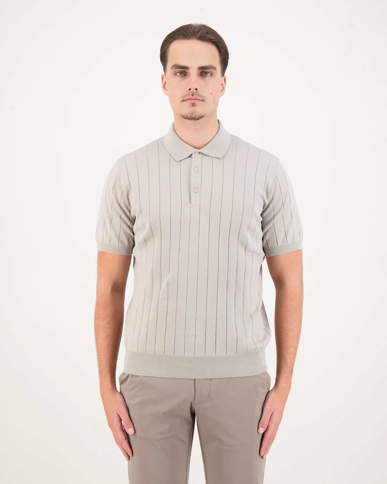 Corneliani Polo L.Grijs - Beachim
