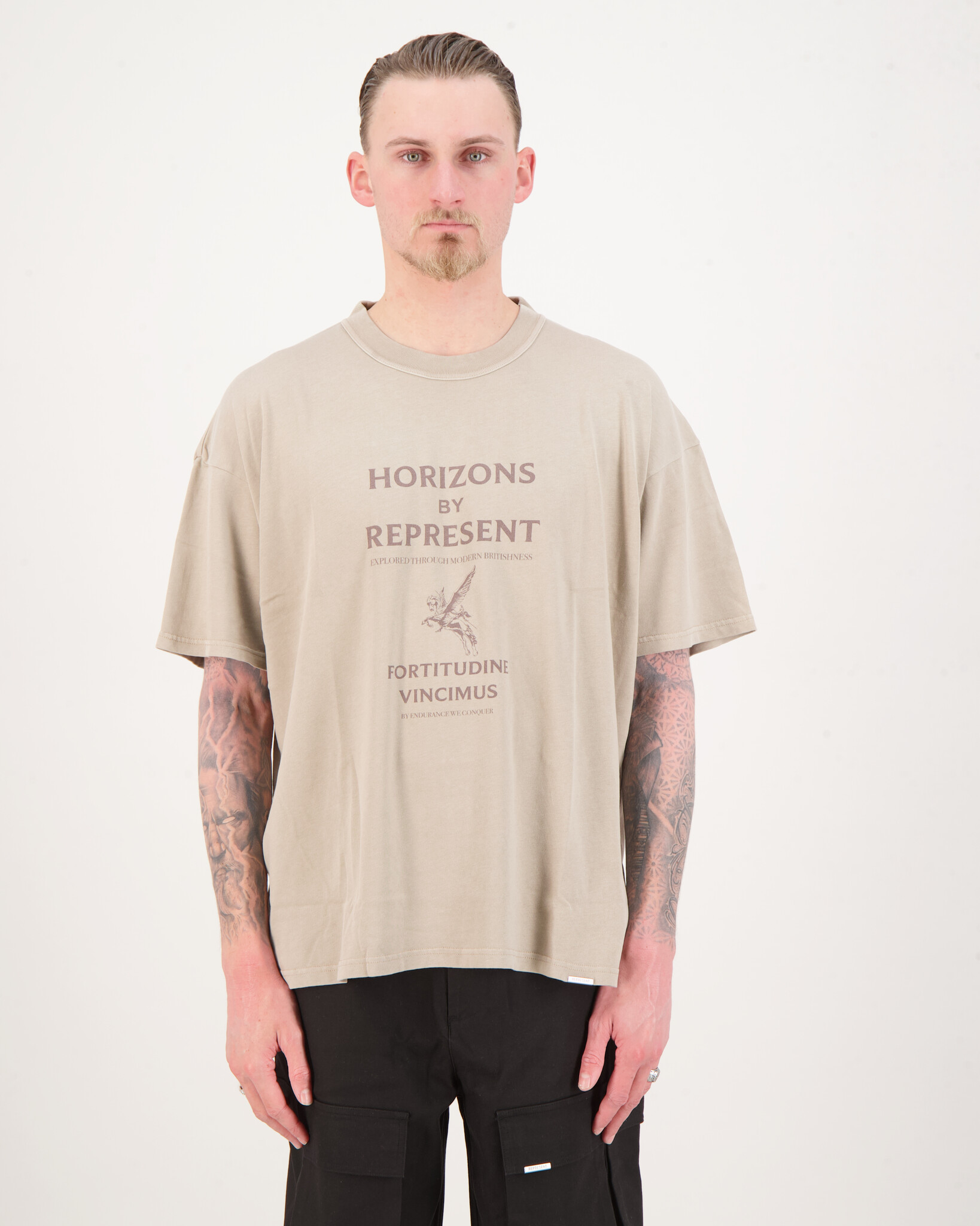 Represent Horizons T-Shirt Taupe - Beachim