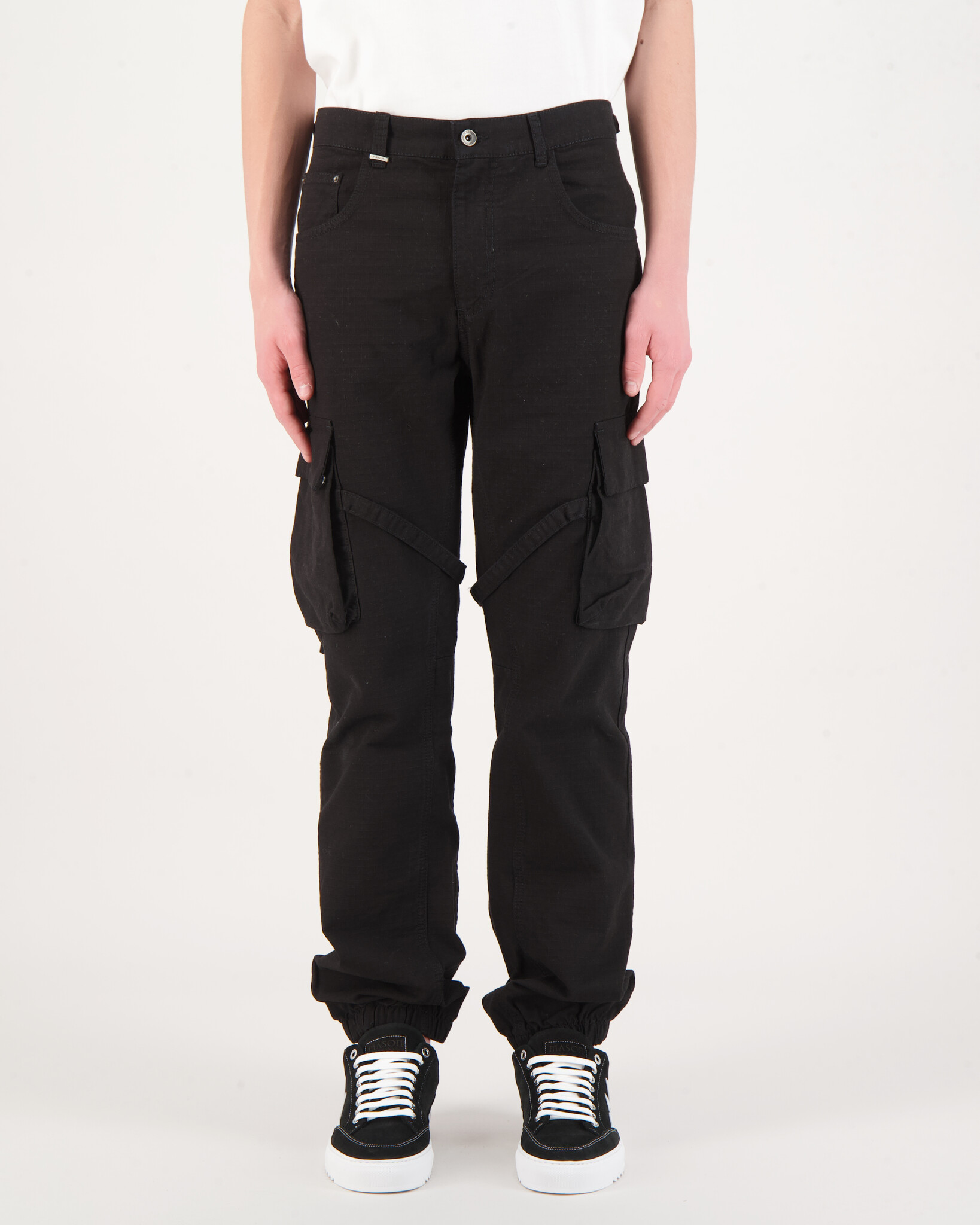 Flaneur Homme Cargo Trousers Zwart - Beachim