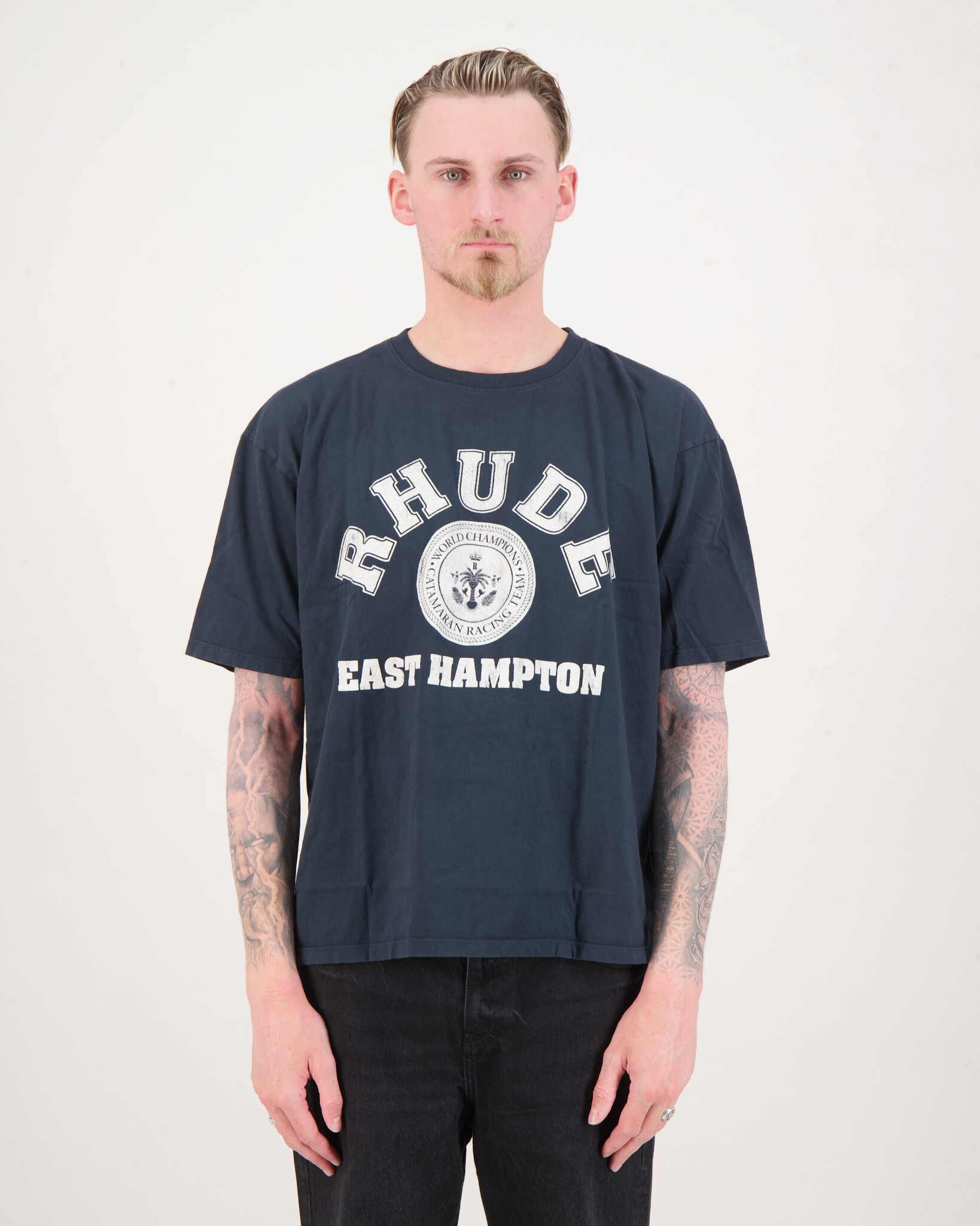 Rhude Hampton Catamaran T-Shirt Black - Beachim