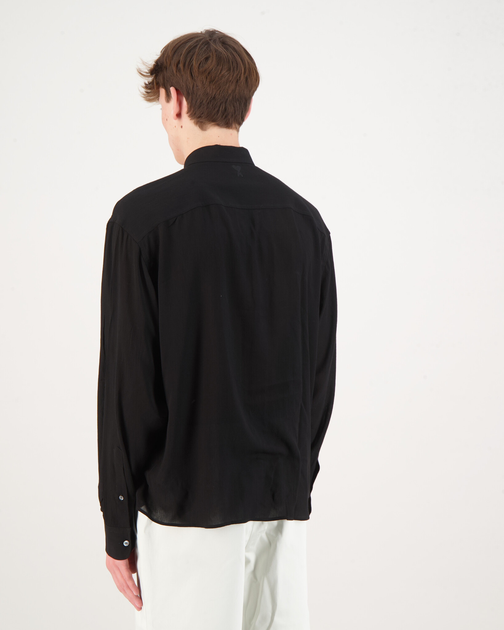 Ami Paris Boxy Fit Shirt Black - Beachim Ami Paris Boxy Fit Shirt Black - Beachim