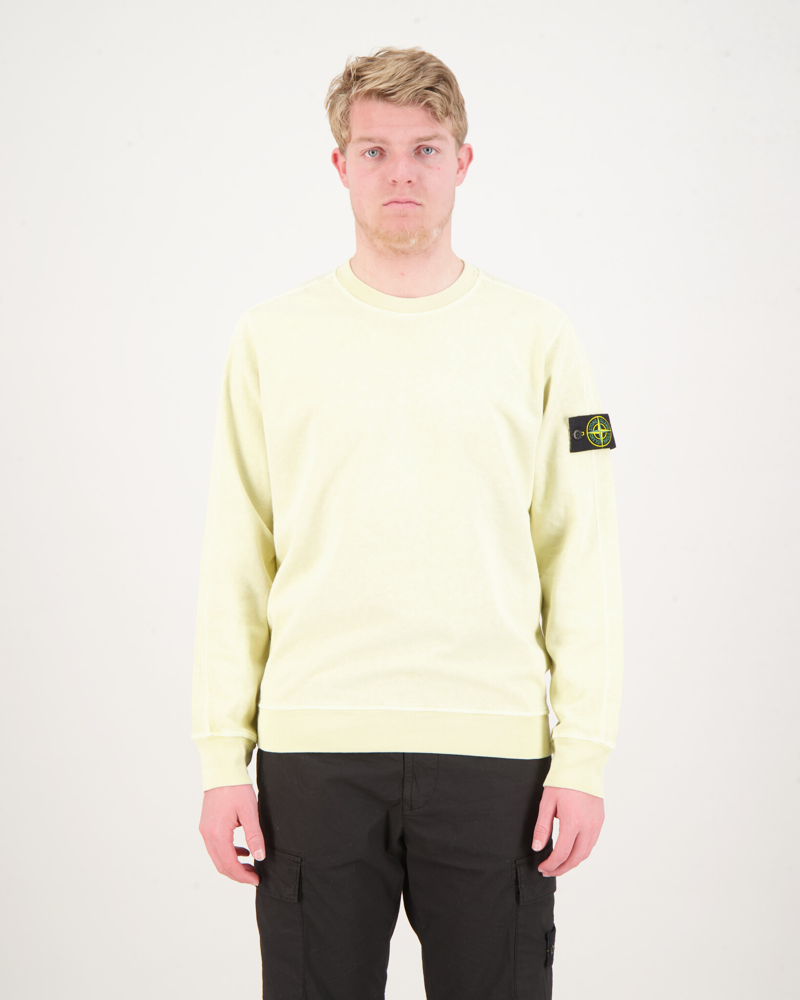 Stone Island 66060 Washed Sweater Natural - Beachim