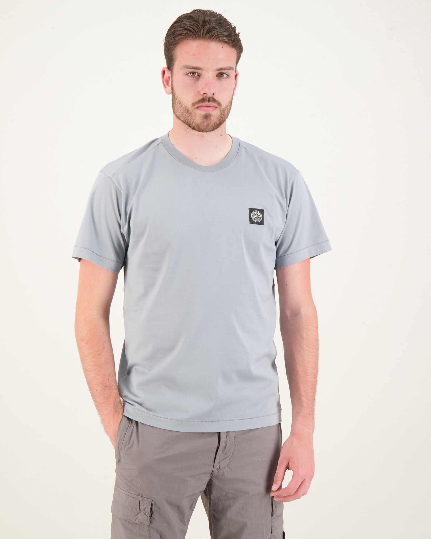 Stone Island 24113 T-Shirt Grey Green - Beachim