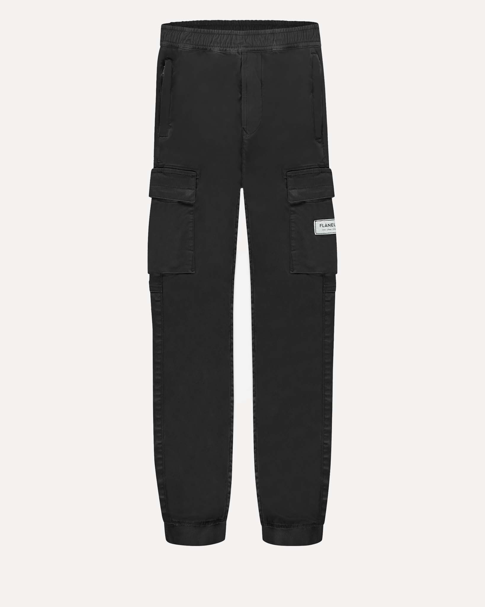 Flâneur Atelier Slim Cargo Jeans Zwart - Beachim