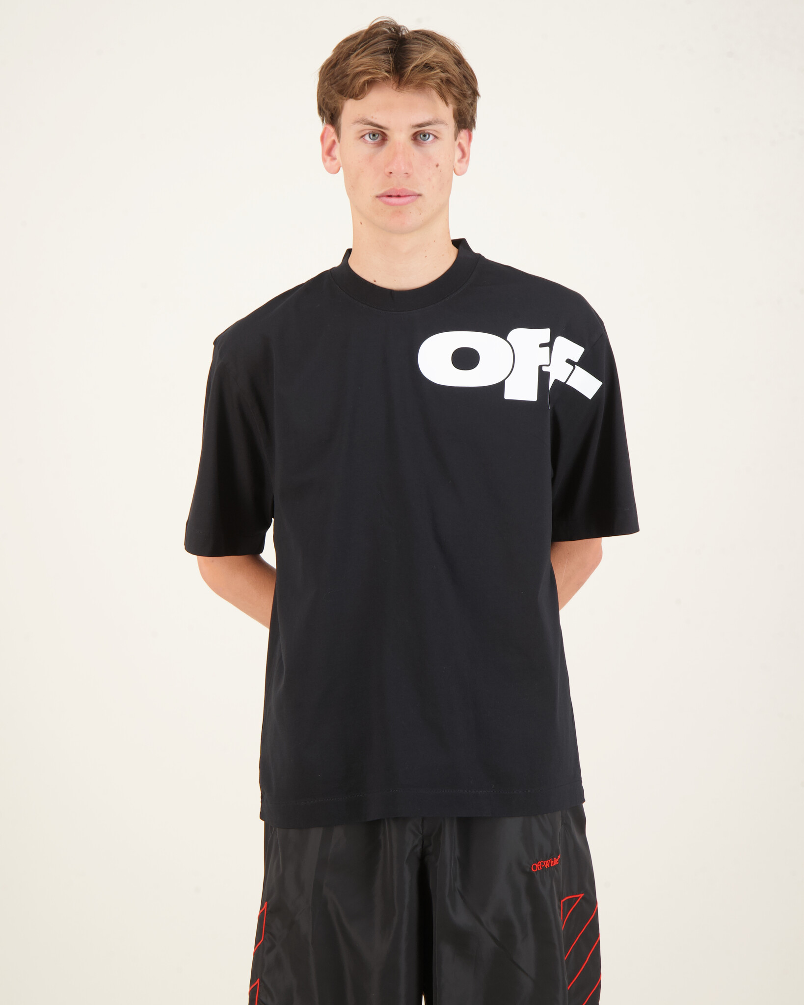 Off-White Shared Logo Skate T-Shirt Zwart - Beachim