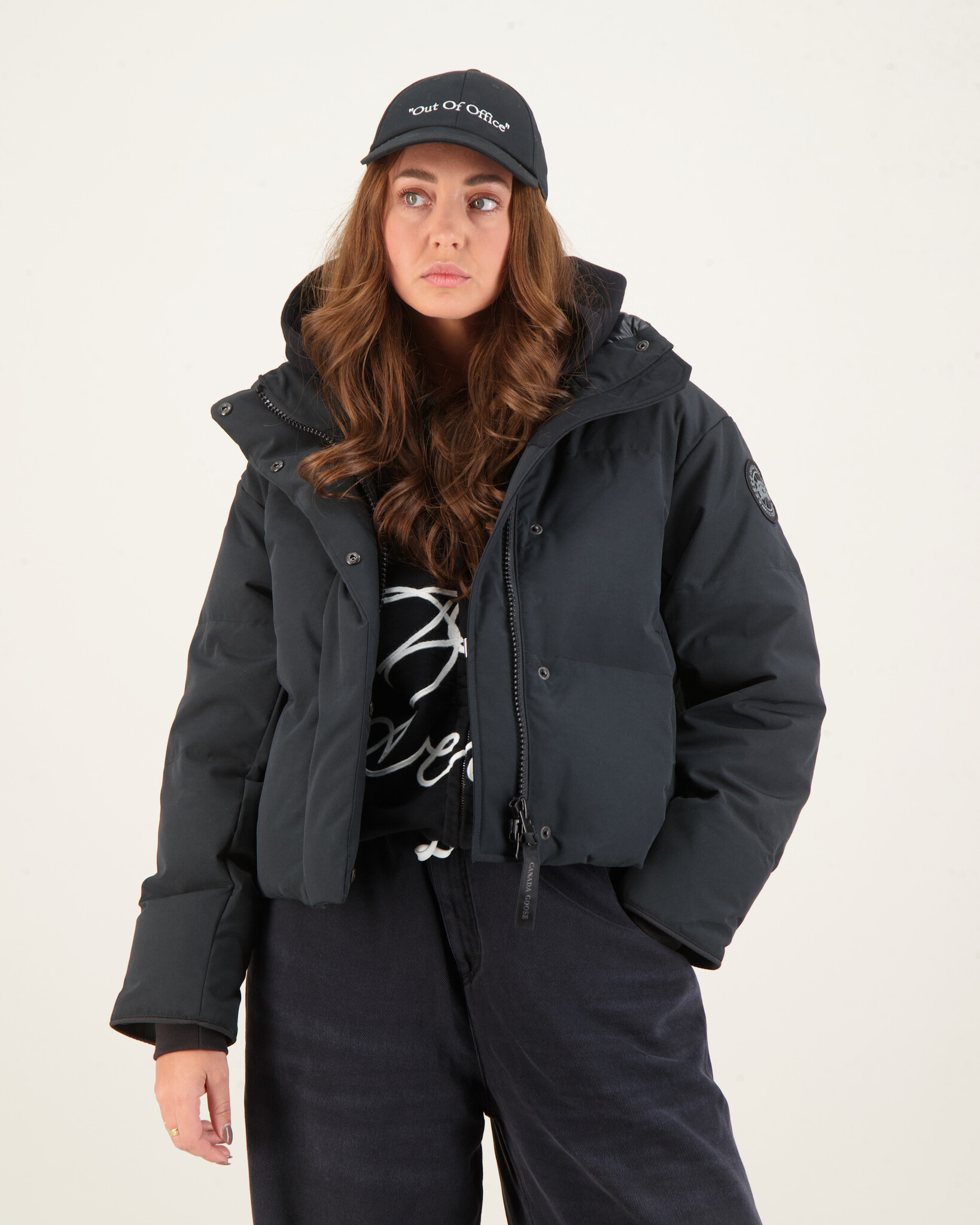 Canada Goose Grandview Cropped Jacket-BD Zwart - Beachim