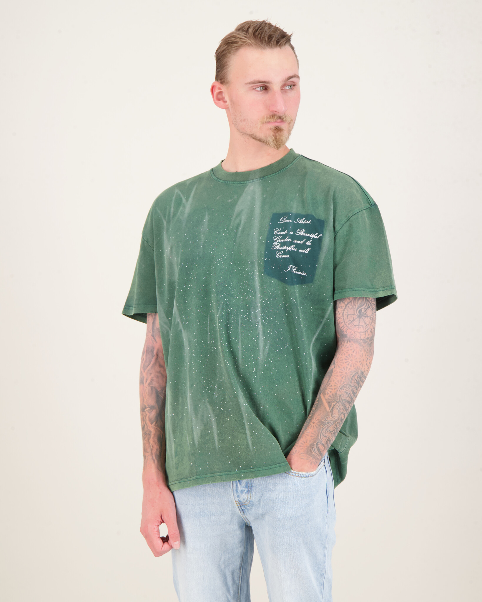 Fearless Blood FB 11 T-Shirt Green - Beachim