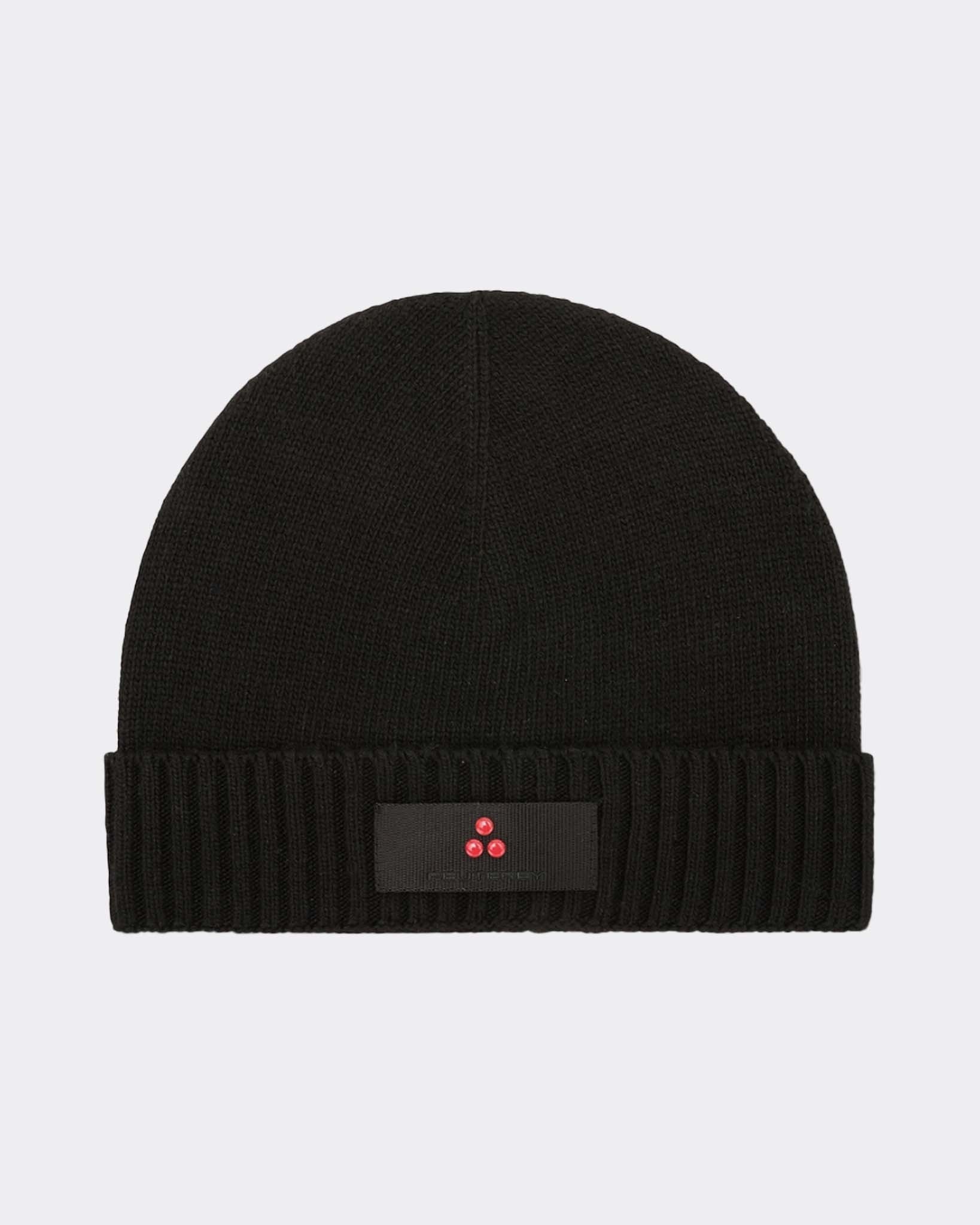 Peuterey Wool blend tricot hat Zwart - Beachim