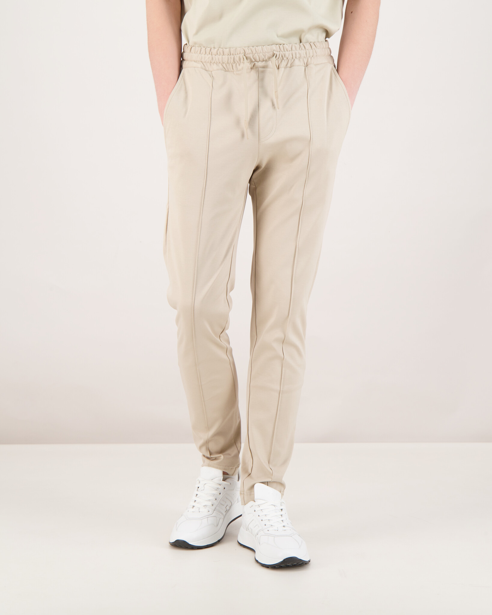 Valenza Supima Sport Trousers Beige - Beachim