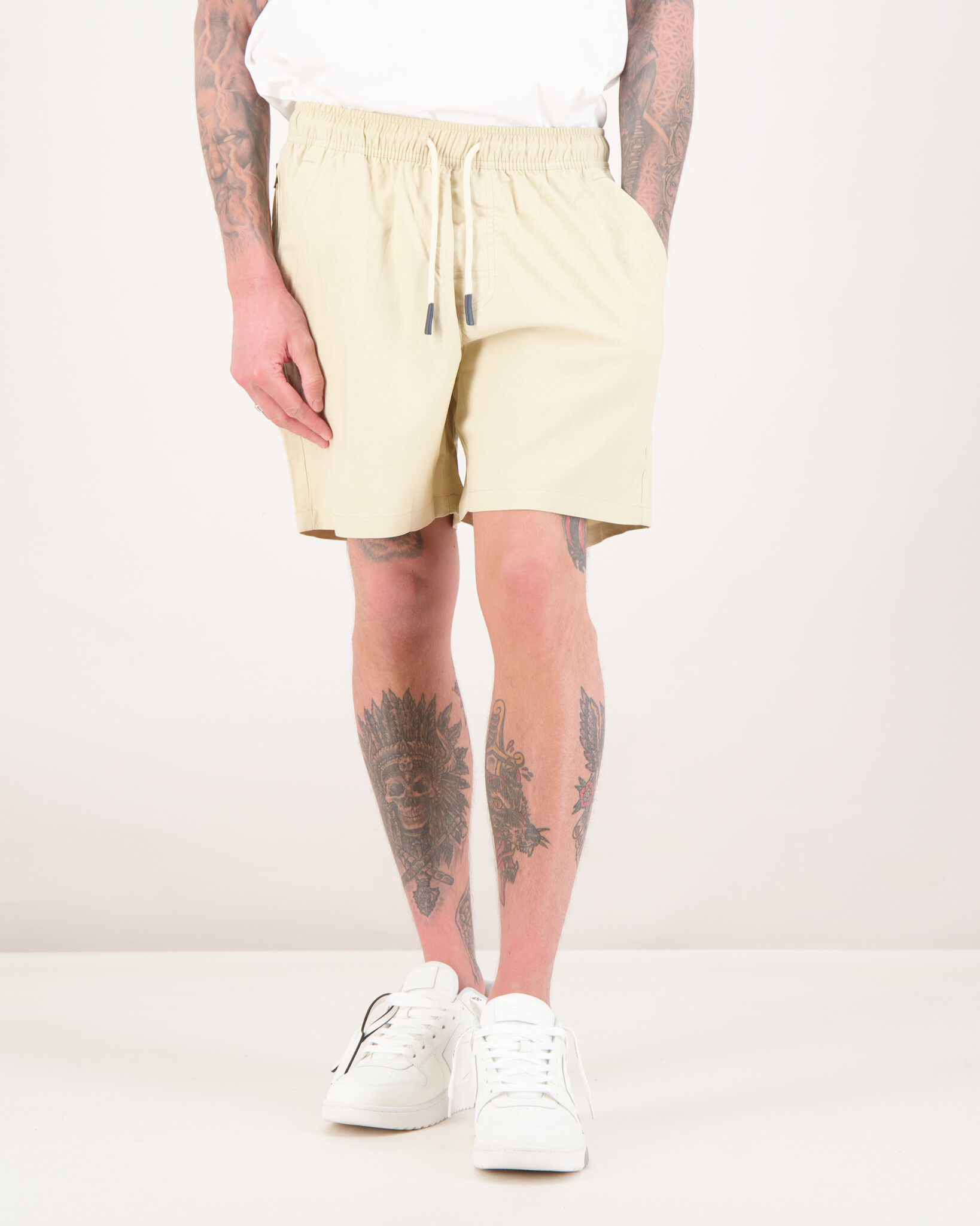OAS Linen Shorts Beige - Beachim