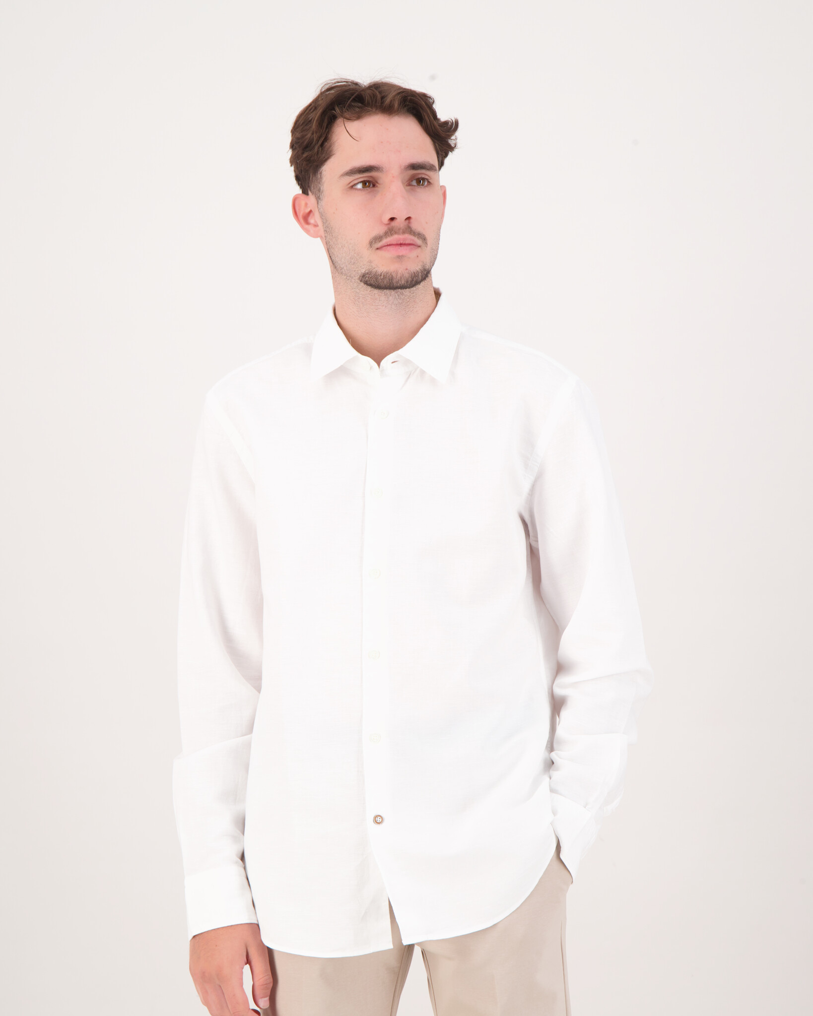 Hugo Boss C-Hal-Kent-C3-223 Shirt Wit - Beachim