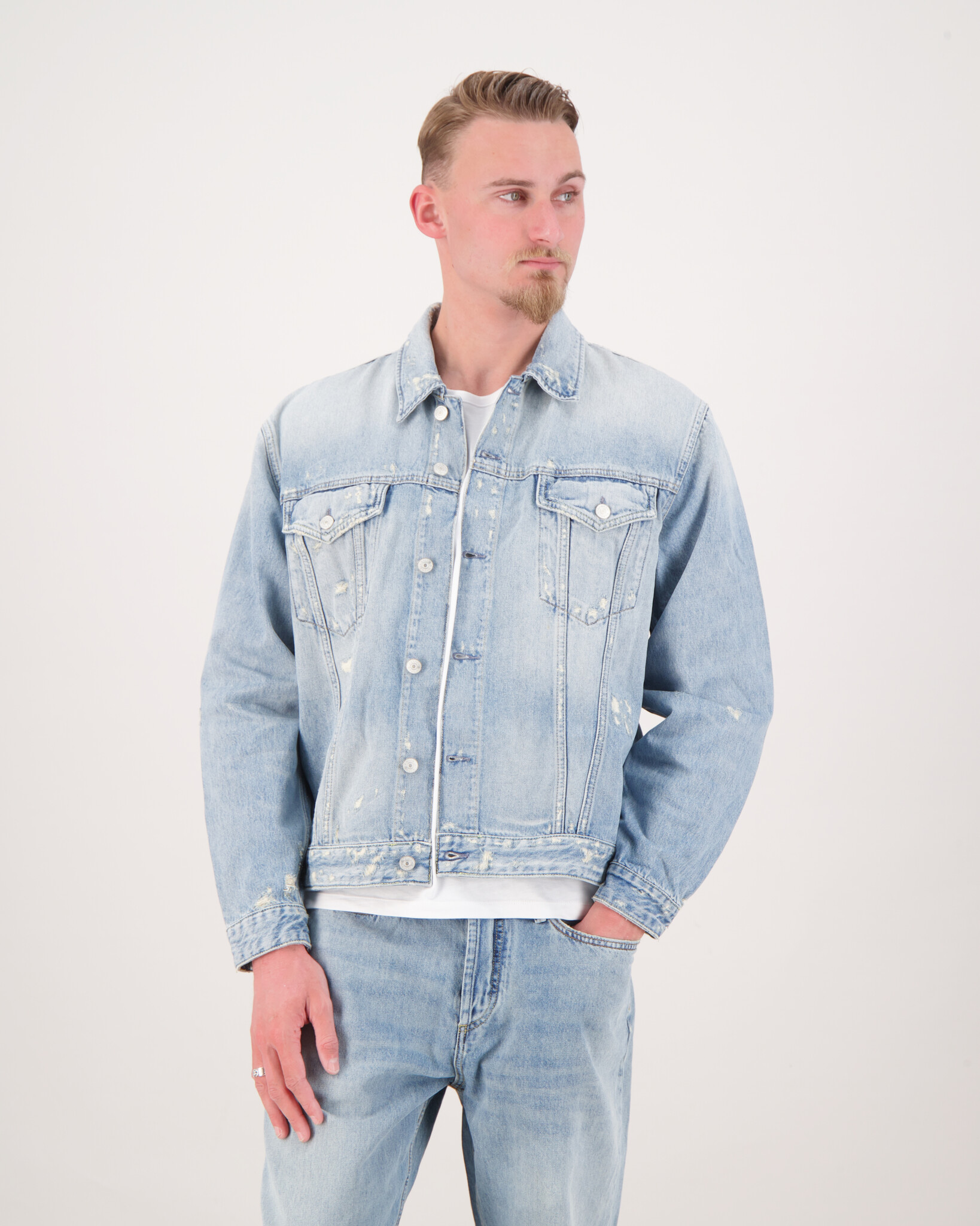 Denham London Denim Jacket Blauw - Beachim