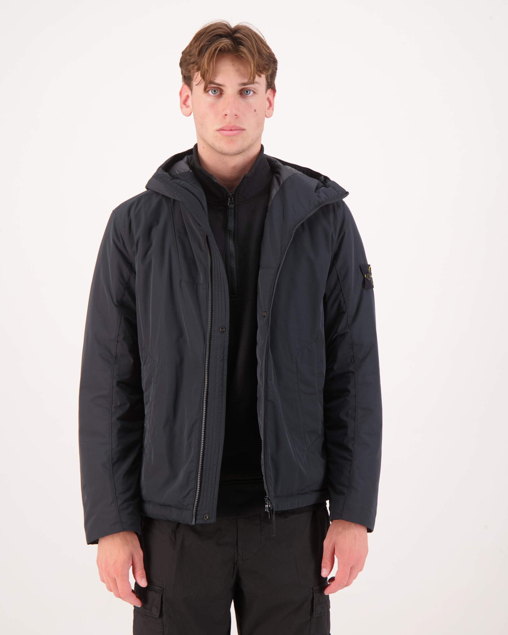 Stone Island 4100047 Micro Twill Jacket Zwart - Beachim