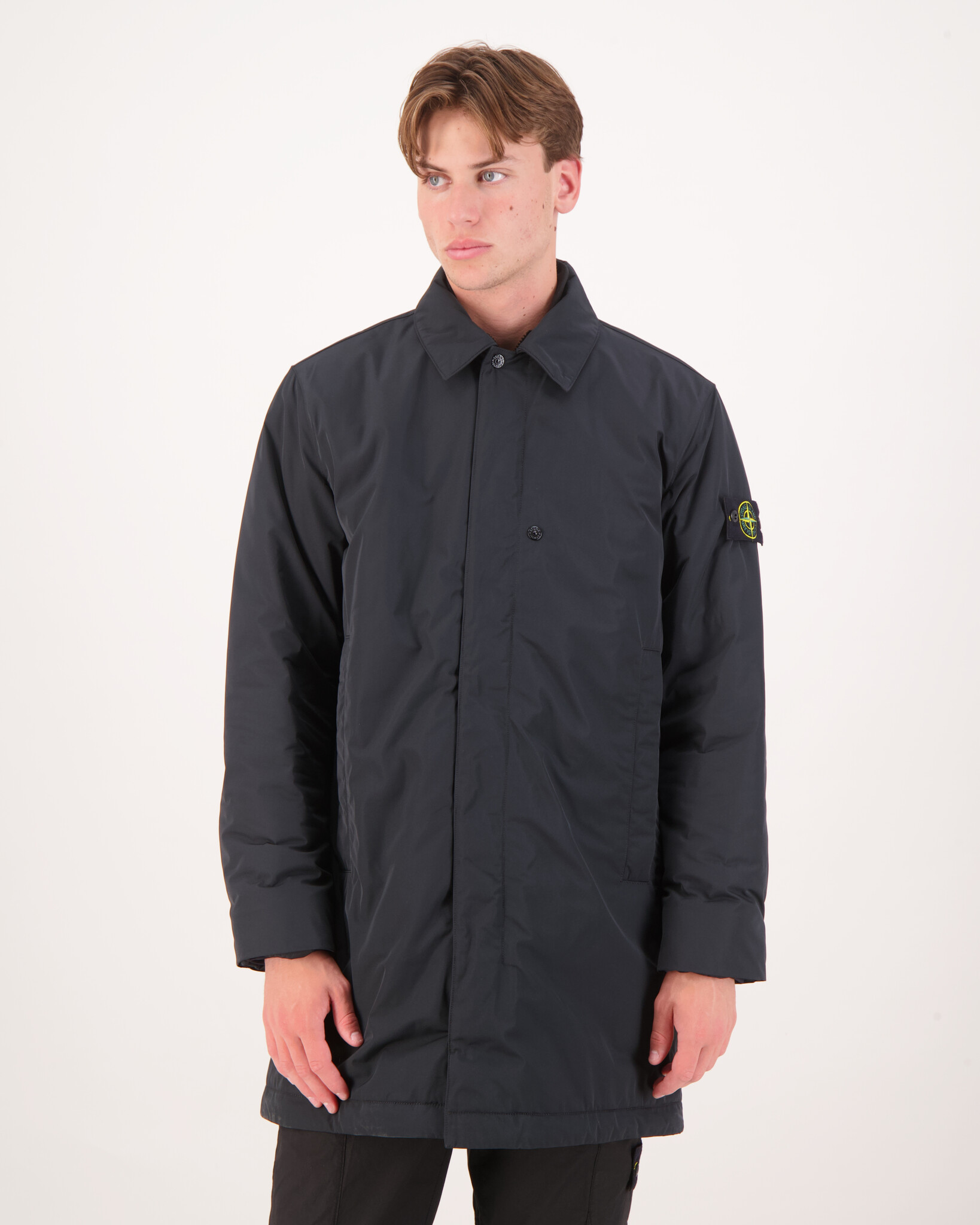 Stone Island 7100007 Micro Twill Jacket Zwart - Beachim