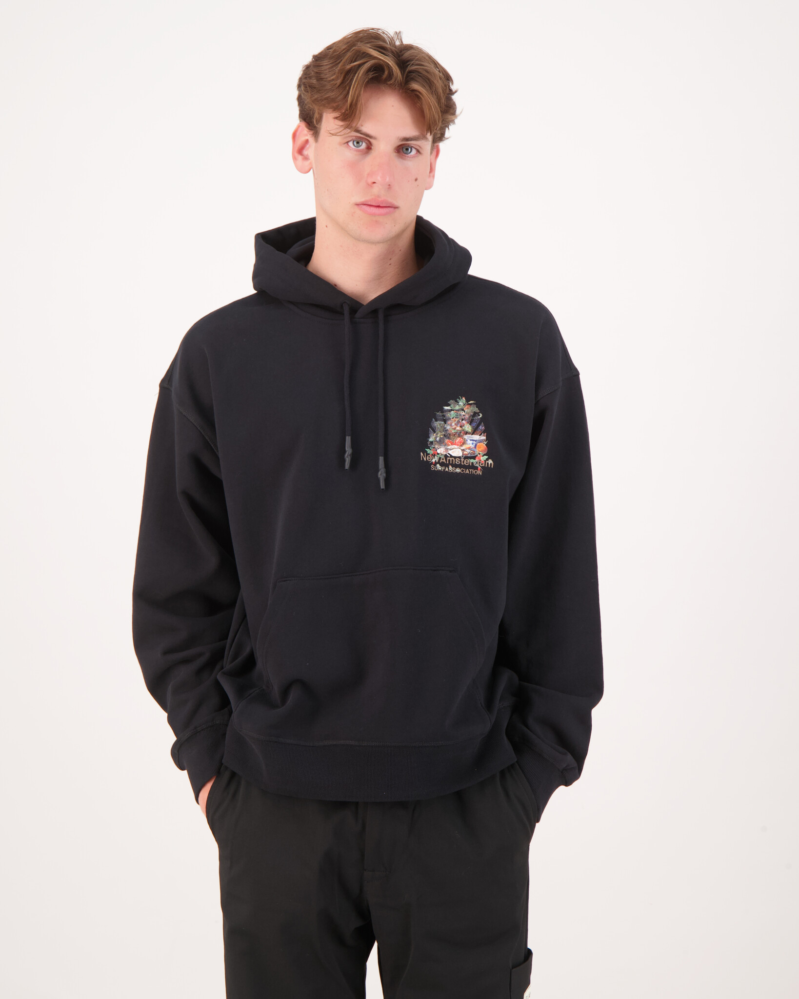 New Amsterdam Surf Association Buffet Hoodie Schwarz - Beachim