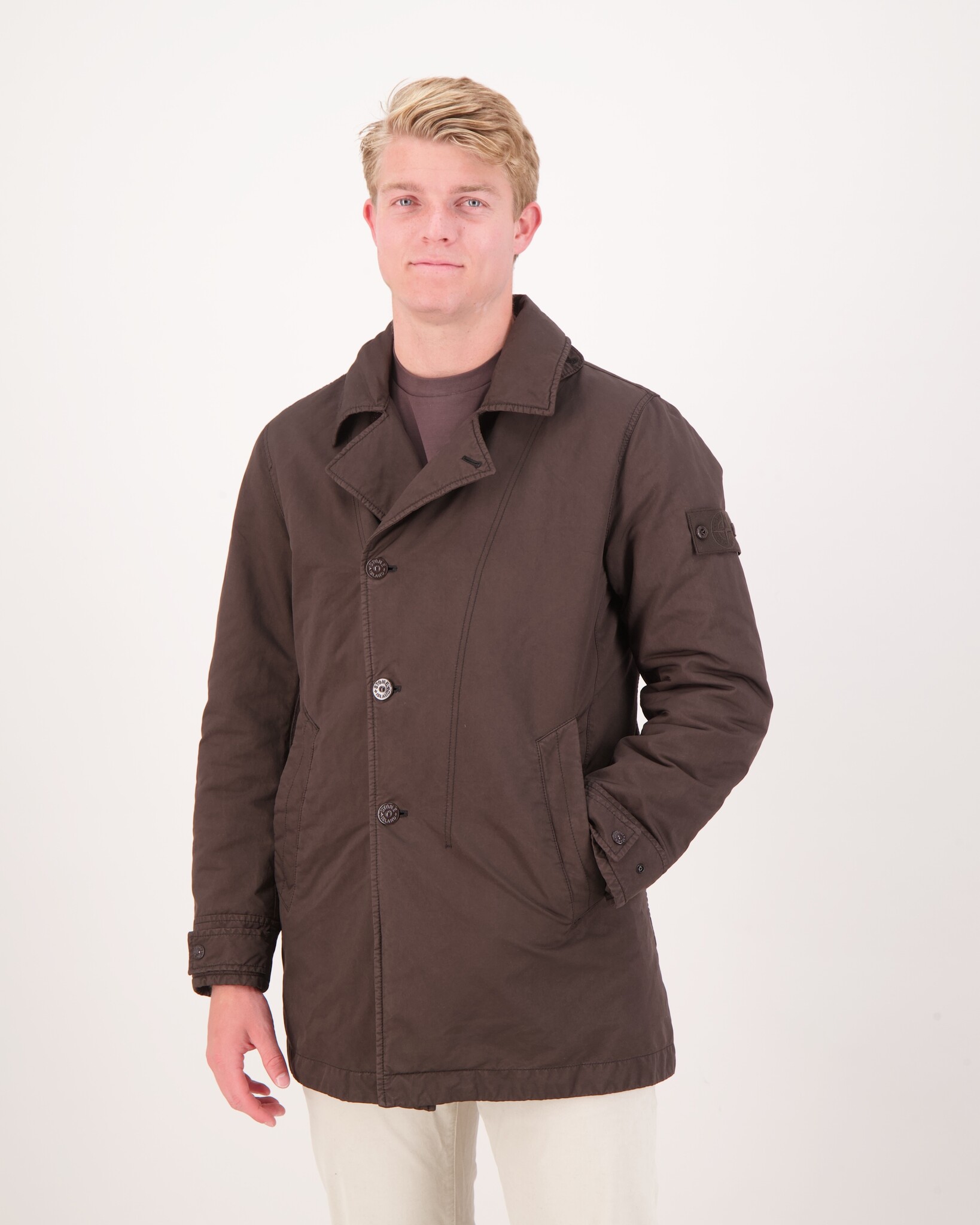 Stone Island 100106 David TC Ghost Jas Bruin - Beachim