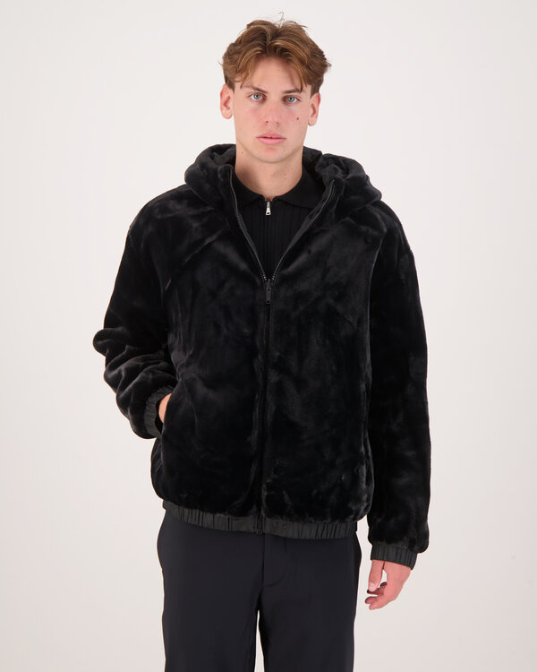 Moose Knuckles Borden Mono Bunny Jas Zwart - Beachim