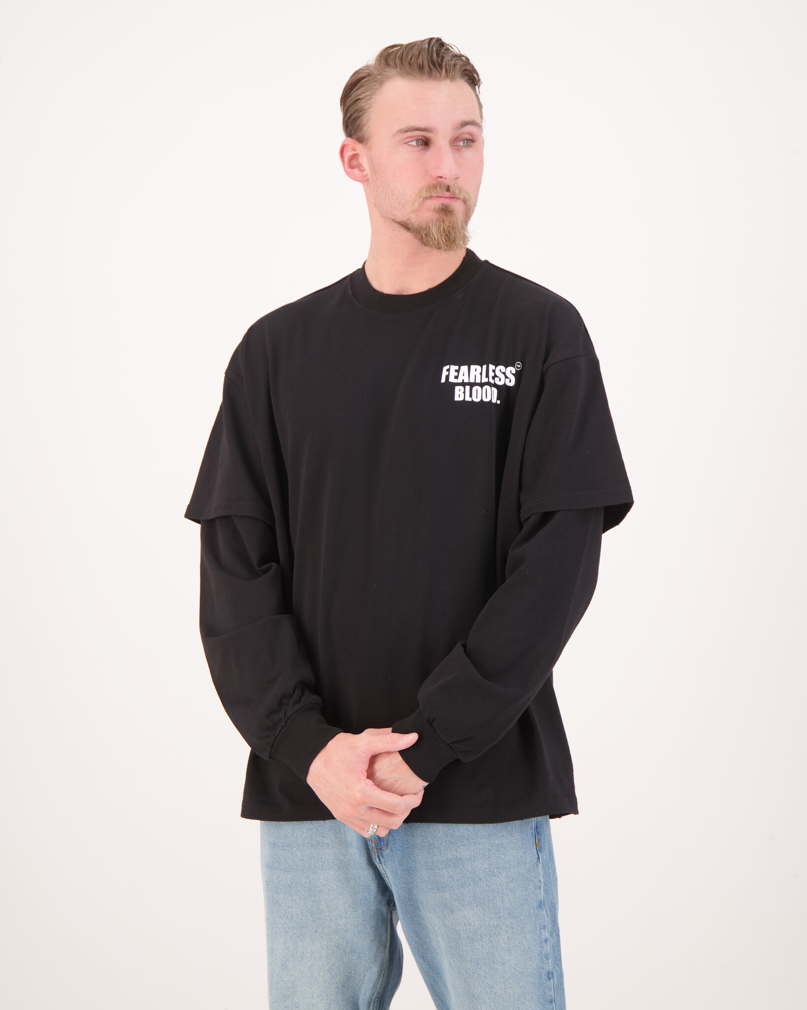 Fearless Blood Surprise Lange Mouwen Shirt Zwart - Beachim