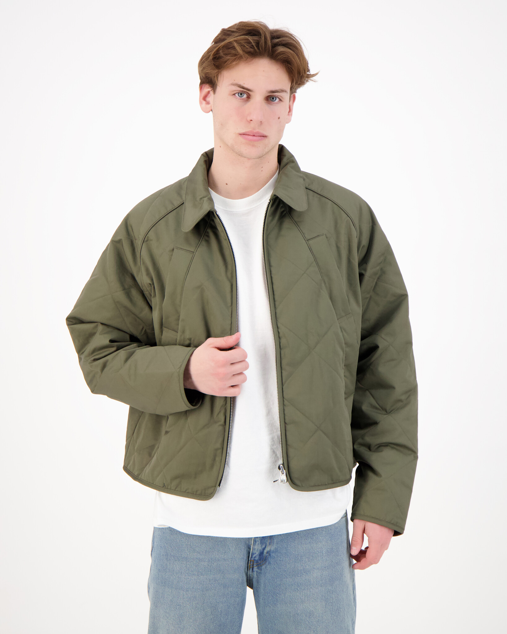 About Blank Liner Quilted Jacket Groen - Beachim