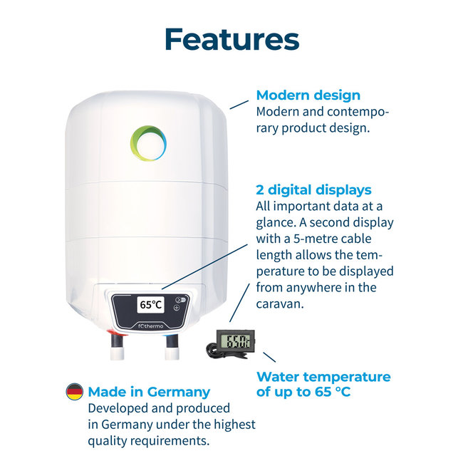 Caravan Zonnepaneel Boiler 10 Liter - Groene Hoed Duurzaam