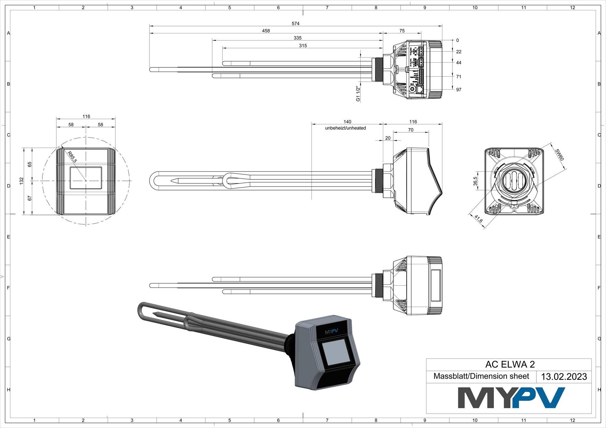 AC ELWA 2 - Verwarmingselement - Groene Hoed Duurzaam