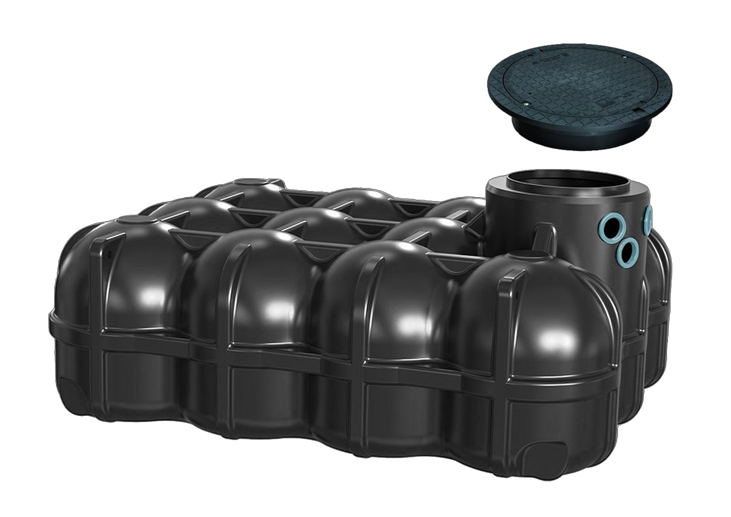 Raintank Flat and Rideable 5000L - Groene Hoed Duurzaam